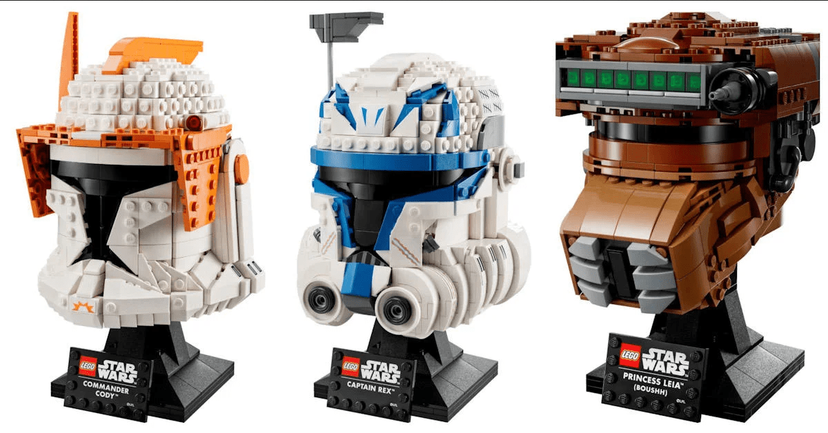 New LEGO Star Wars Helmets Celebrate The Clone Wars and Return of the ...