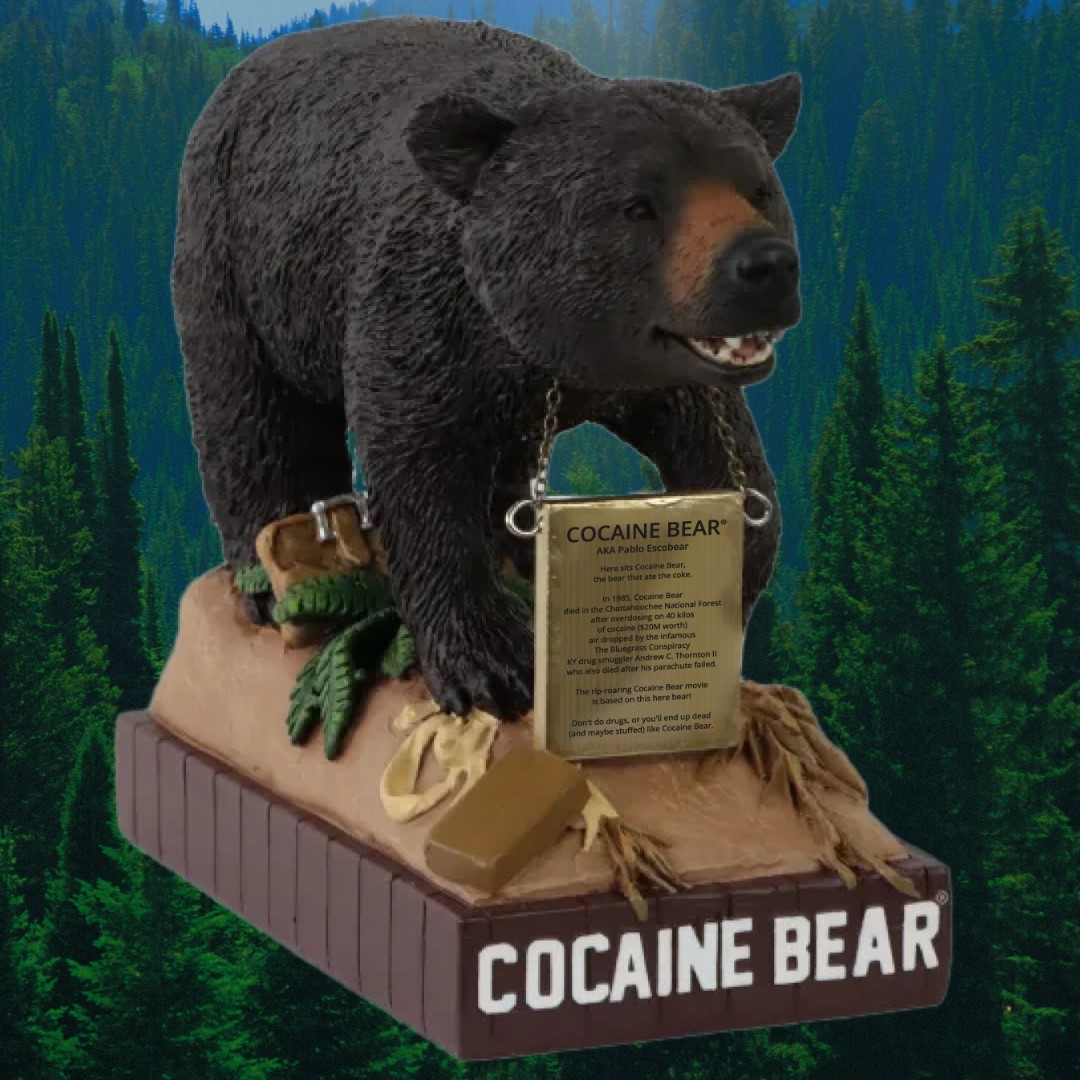 National Bobblehead Hall of Fame Reveals First Cocaine Bear Bobblehead ...