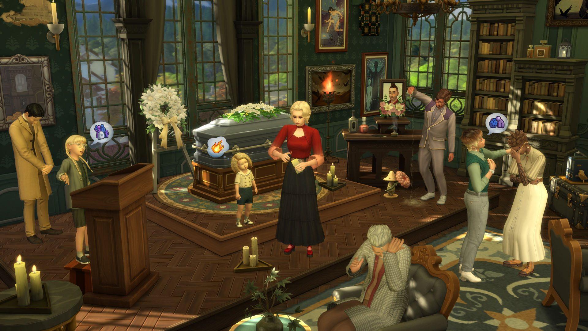 First Look at Spooky Ravenwood in Sims 4: Life and Death Expansion Pack ...